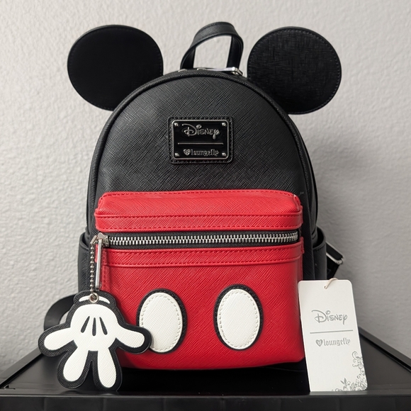 Loungefly | Bags | Loungefly Disney Mickey Mouse Backpack Black And Red ...